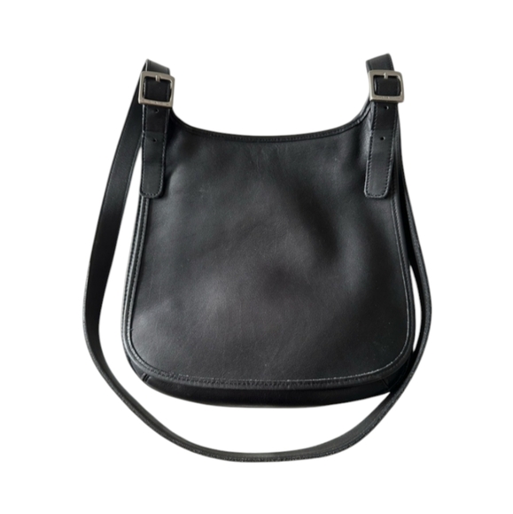 Coach | Bags | Coach 934 Vintage Black Leather Crossbody | Poshmark